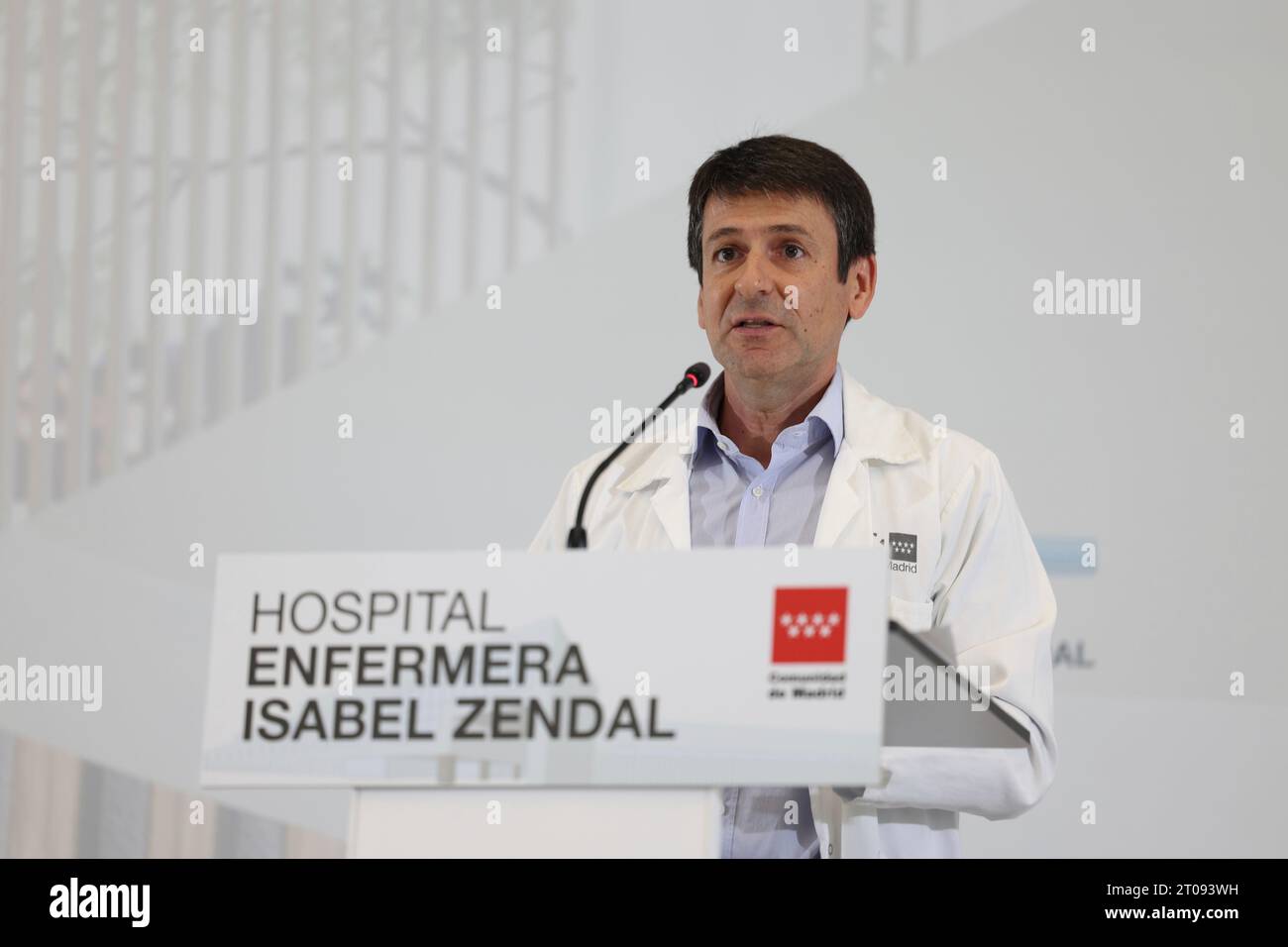 The director of the Zendal Hospital, Rodolfo Romero Pareja, during the ...