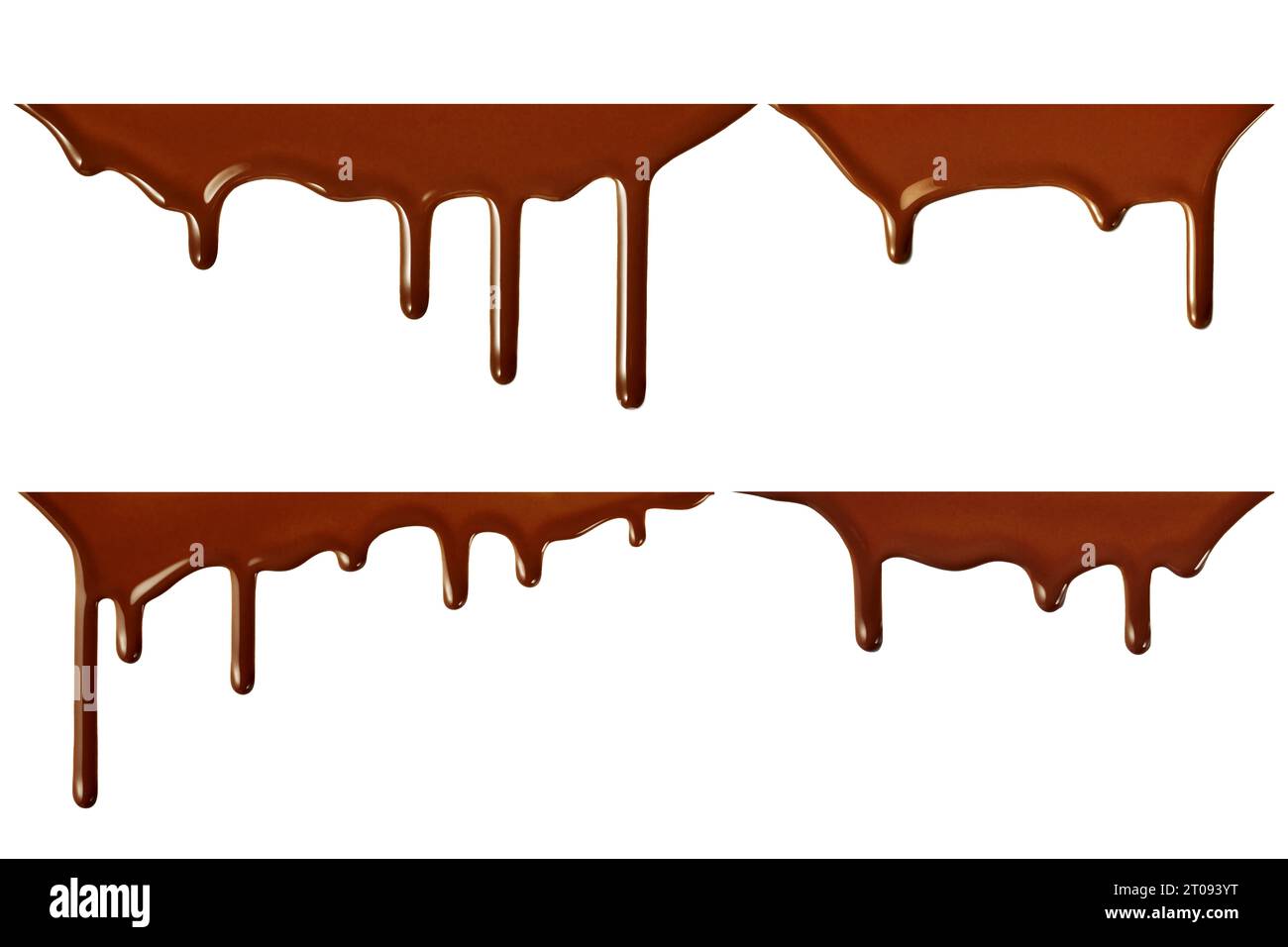 Dark chocolate drips isolated hi-res stock photography and images - Alamy