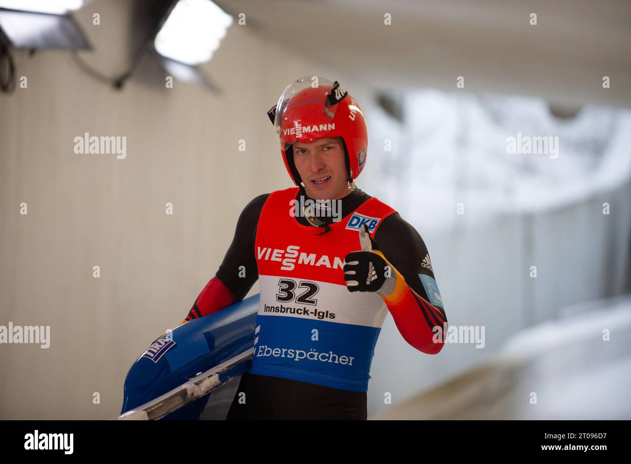 David Moeller JUBEL Viessmann Rodel Weltcup in Igls, Österreich am 23. ...