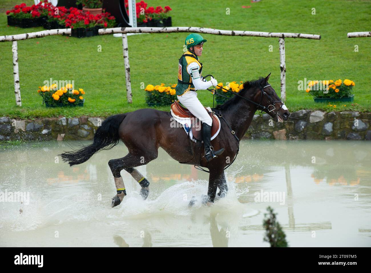 Andrew HOY AUS Aktion auf Cheeky Calimbo Vielseitigkeit, Cross Country ...