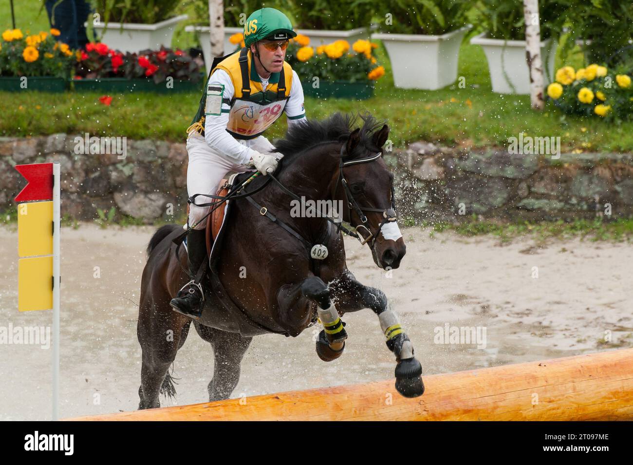 Andrew HOY AUS Aktion auf Cheeky Calimbo Vielseitigkeit, Cross Country ...
