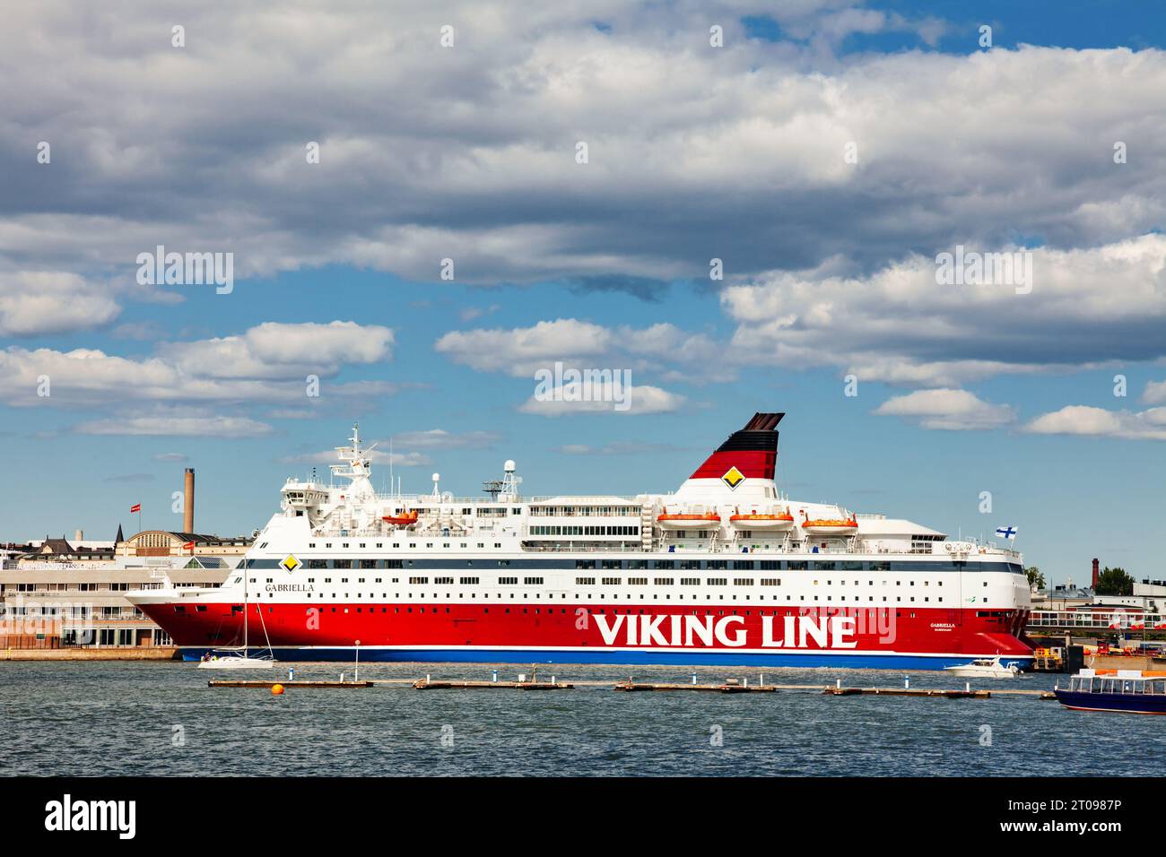 Helsinki, Finland - Jul 31, 2011: MS Gabriella cruiseferry moored at ...