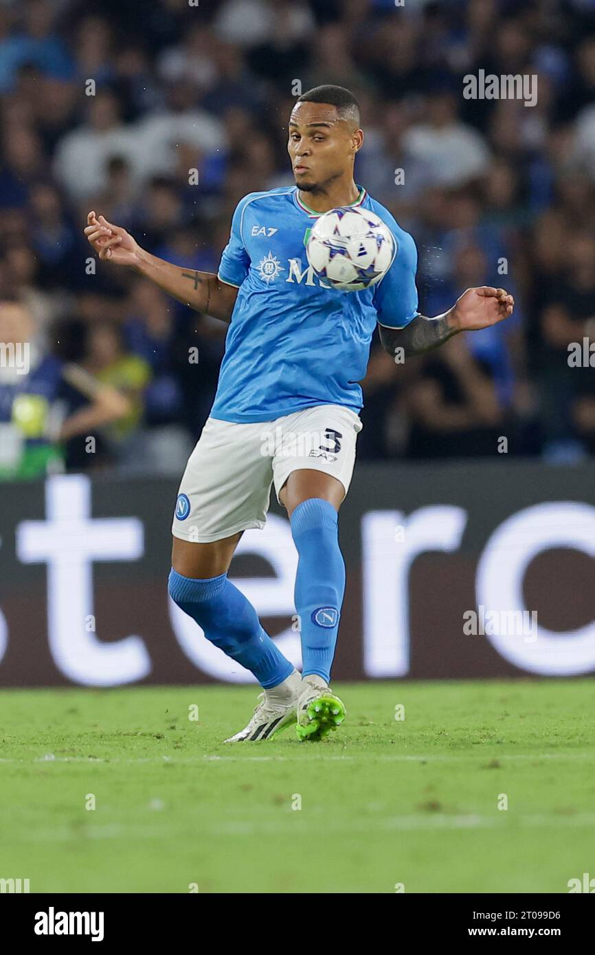 SSC Napoli’s Brazilian defender Natan Bernardo de Souza controls the ...
