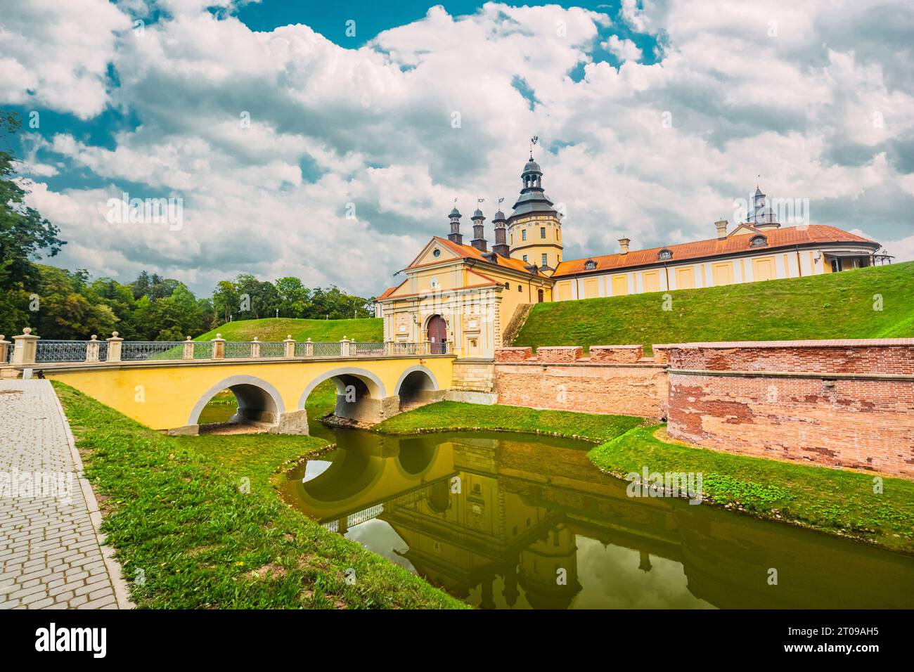 Nesvizh Castle cultural heritage of Belarus Main entrance through ...