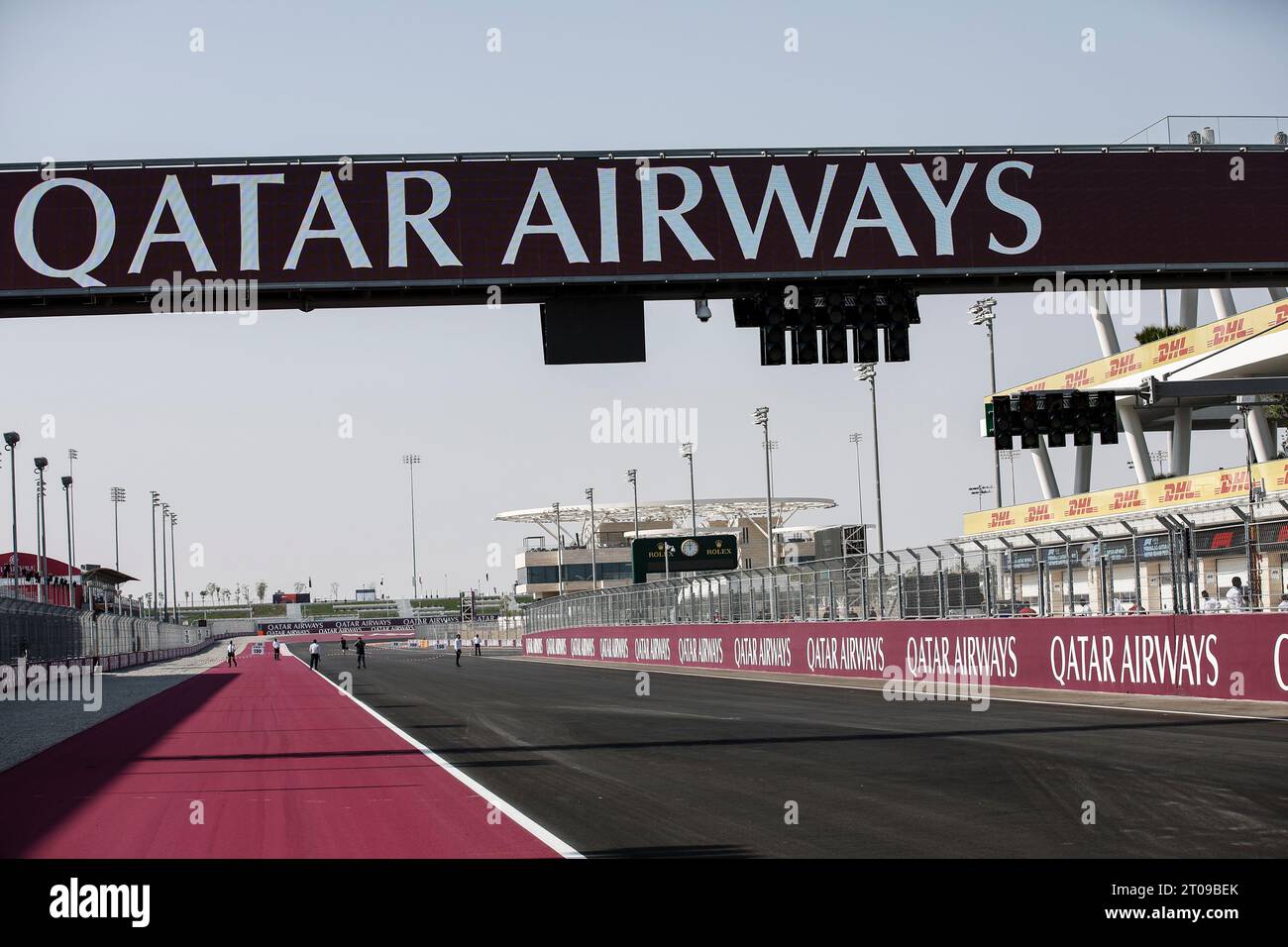 Qatar, Qatar. 05th Oct, 2023. Lusail Circuit main straigth starting ...