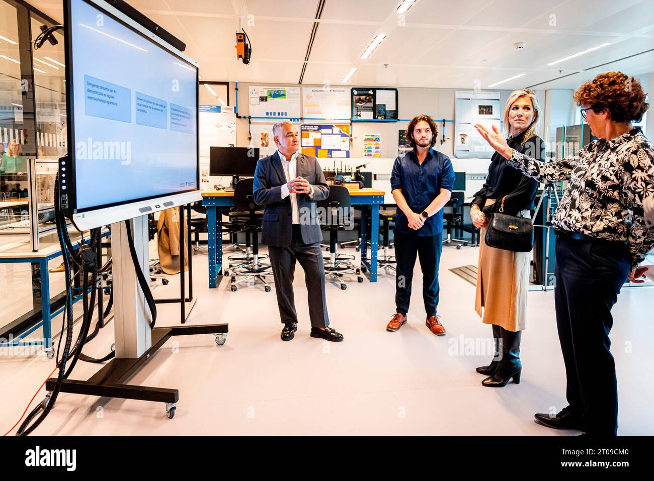 Amsterdam, Niederlande. 05th Oct, 2023. AMSTERDAM - Queen Maxima of the ...