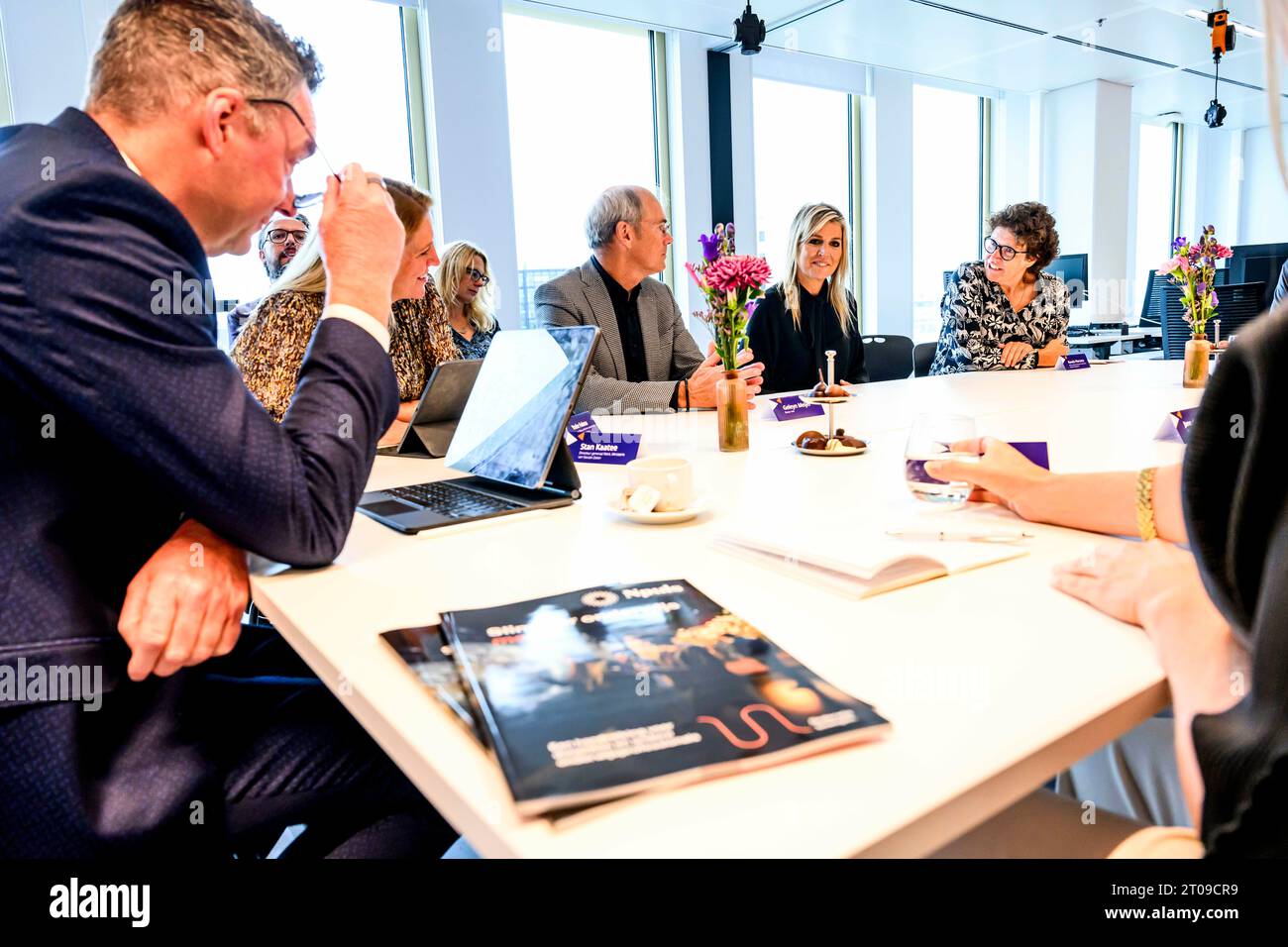 Amsterdam 05-10-2023 Queen Maxima visited the Center of Expertise ...