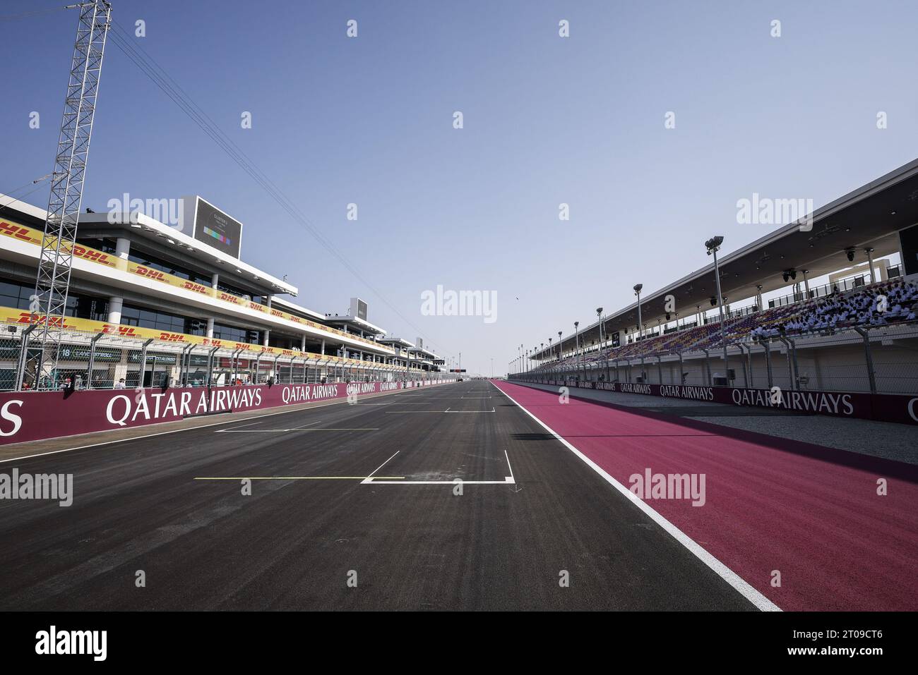 Lusail Circuit main straigth starting grid atmosphere during the 2023 Formula 1 Qatar Grand Prix ...