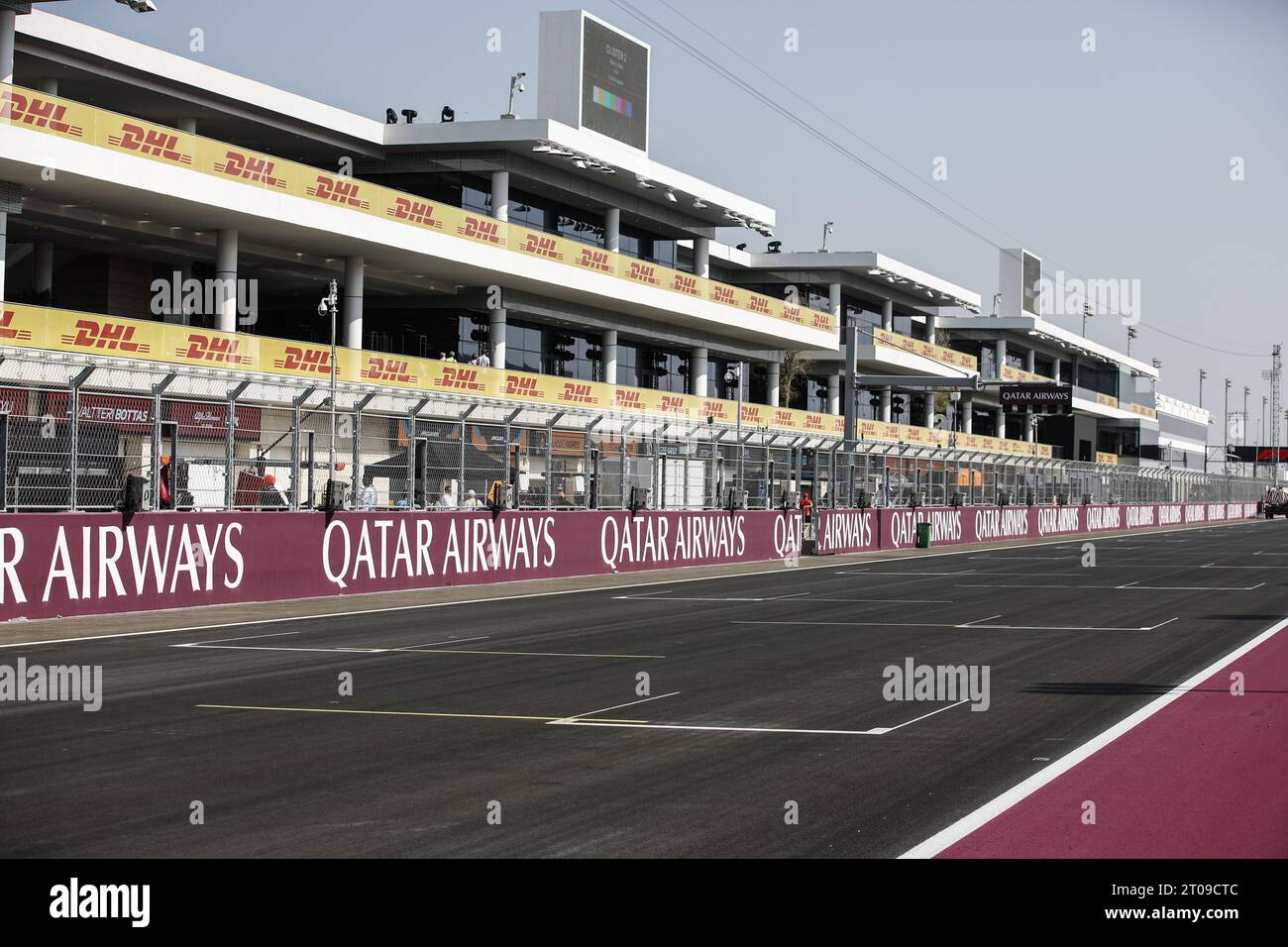Lusail Circuit main straigth starting grid atmosphere during the 2023 Formula 1 Qatar Grand Prix ...