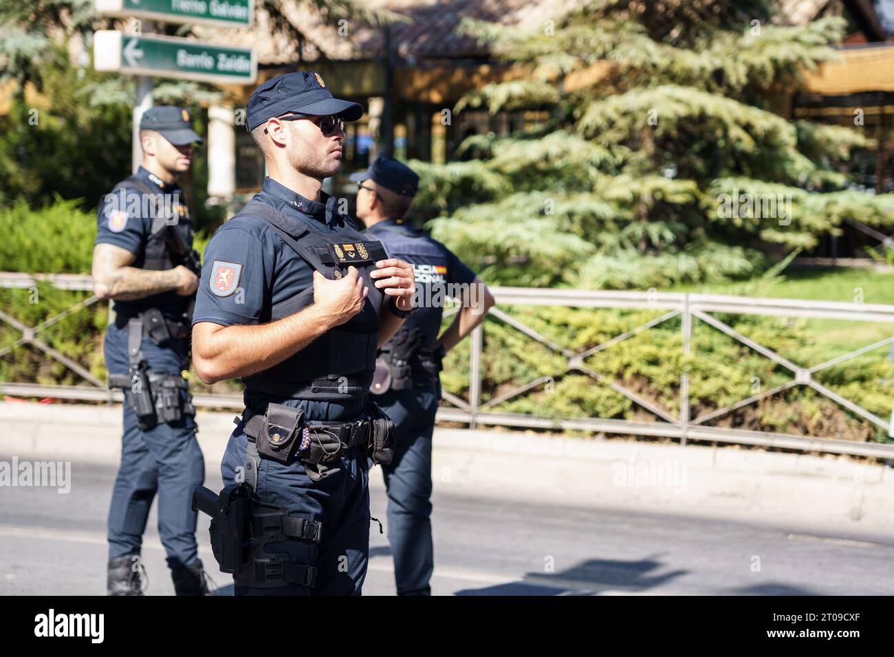 Granada, Andalusia, Spain. October 5th, 2023. Spanish National Police ...