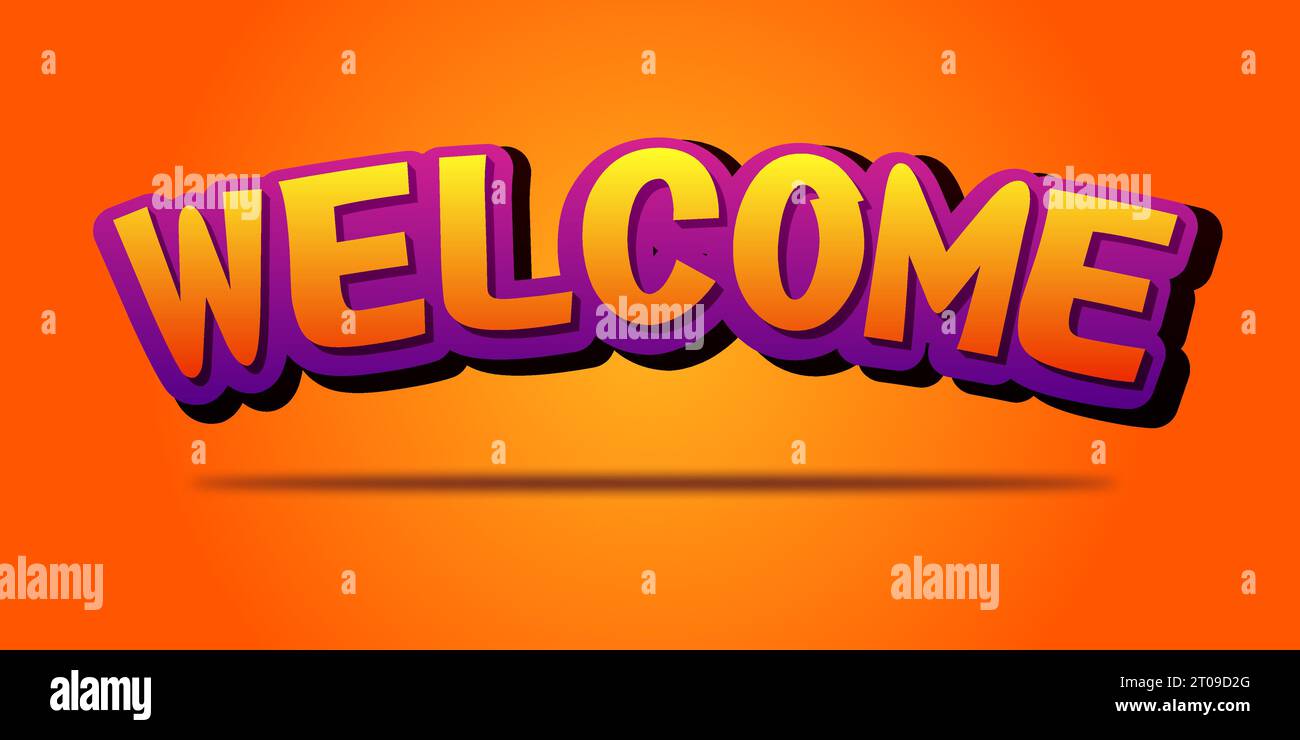 welcome text logo vector creative company icon design template modern ...