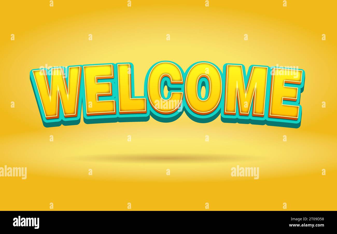 welcome text logo vector creative company icon design template modern ...