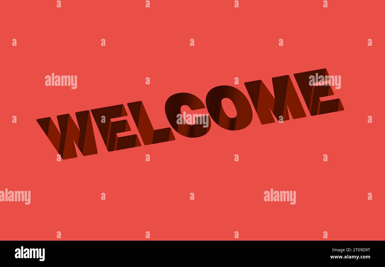 welcome text logo vector creative company icon design template modern ...
