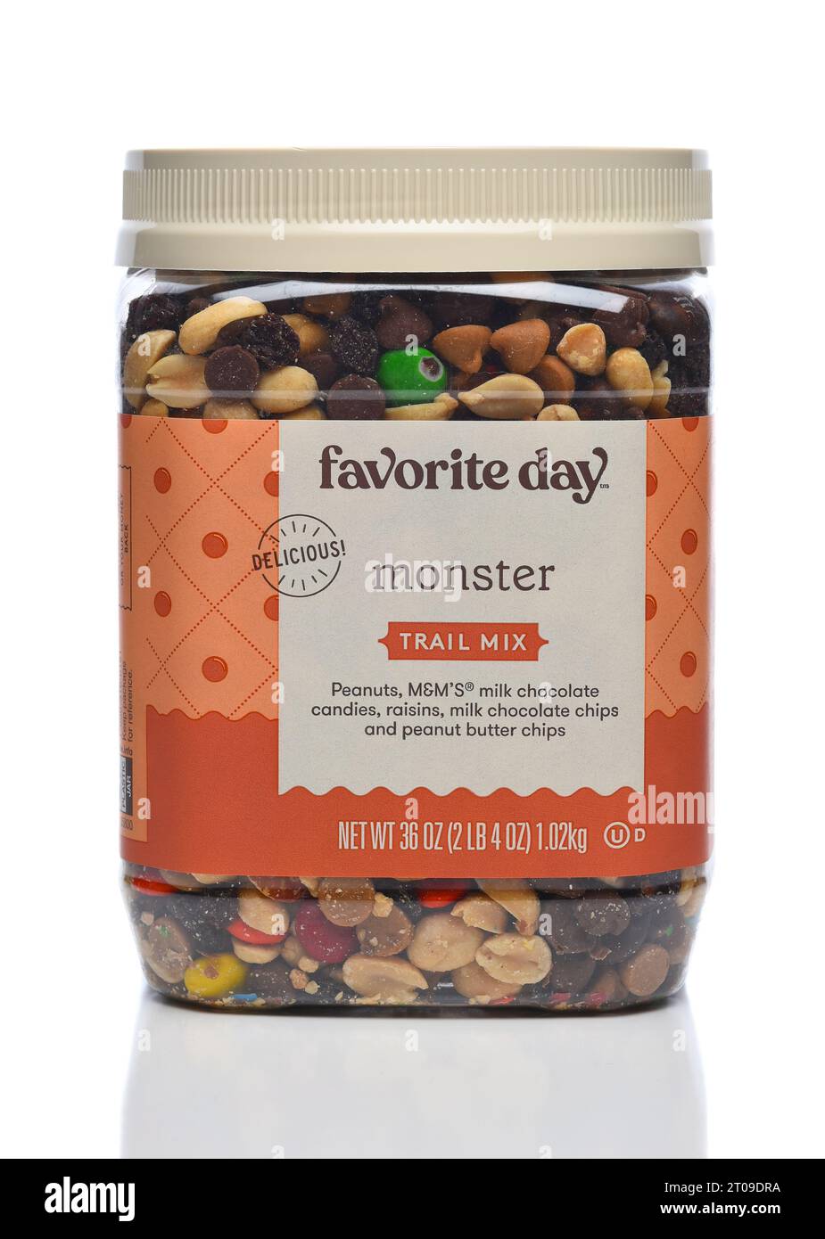 IRVINE, CALIFORNIA - 4 OCT 2023: A jar of Favorite Day Monster Trail ...