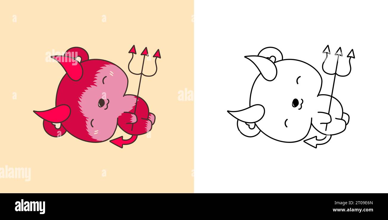 Cartoon Halloween Bear Clipart for Coloring Page and Illustration. Art ...