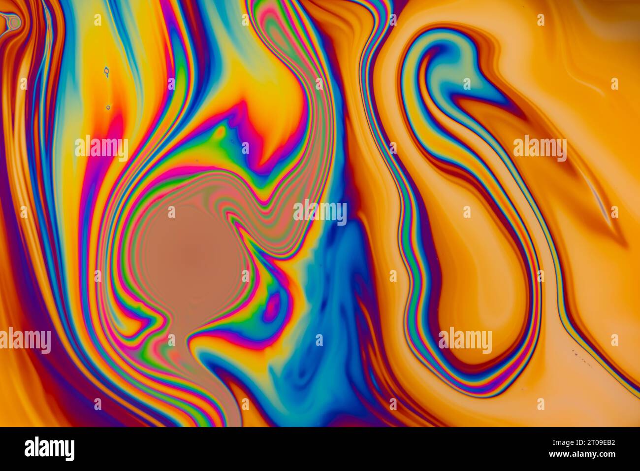 Full frame of abstract mix of different colors with clear water Stock ...