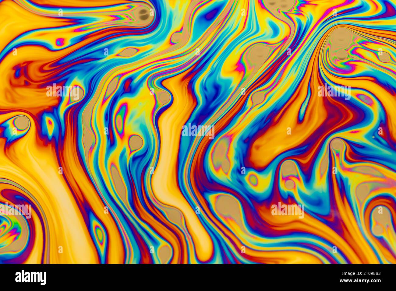 Full frame of abstract mix of different colors with clear water Stock ...