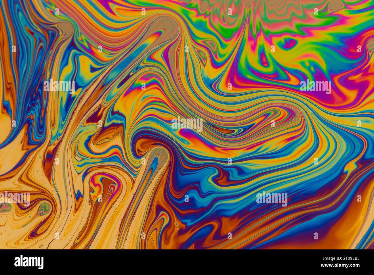 Full frame of abstract mix of different colors with clear water Stock ...