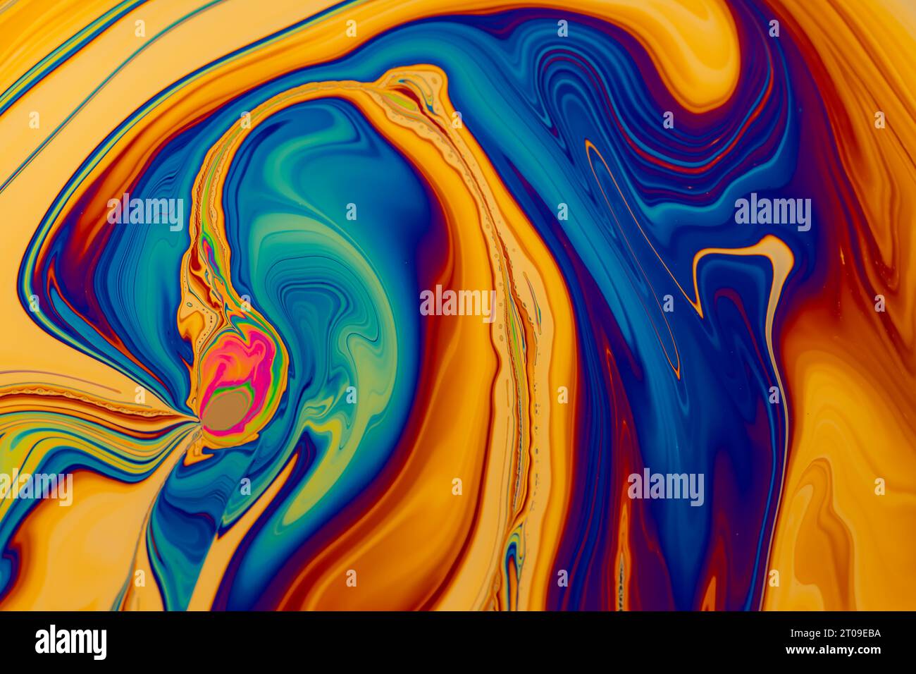 Full frame of abstract mix of different colors with clear water Stock ...