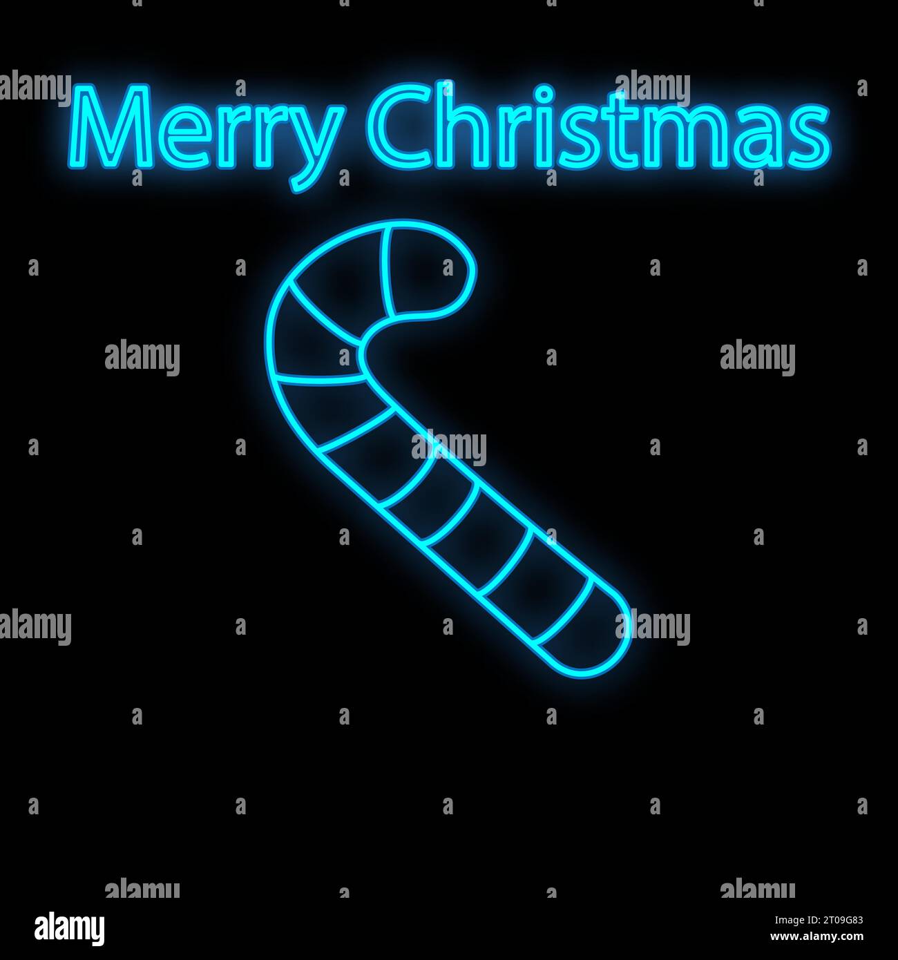 Candy canes neon light icon. Christmas treats glowing sign. Vector ...