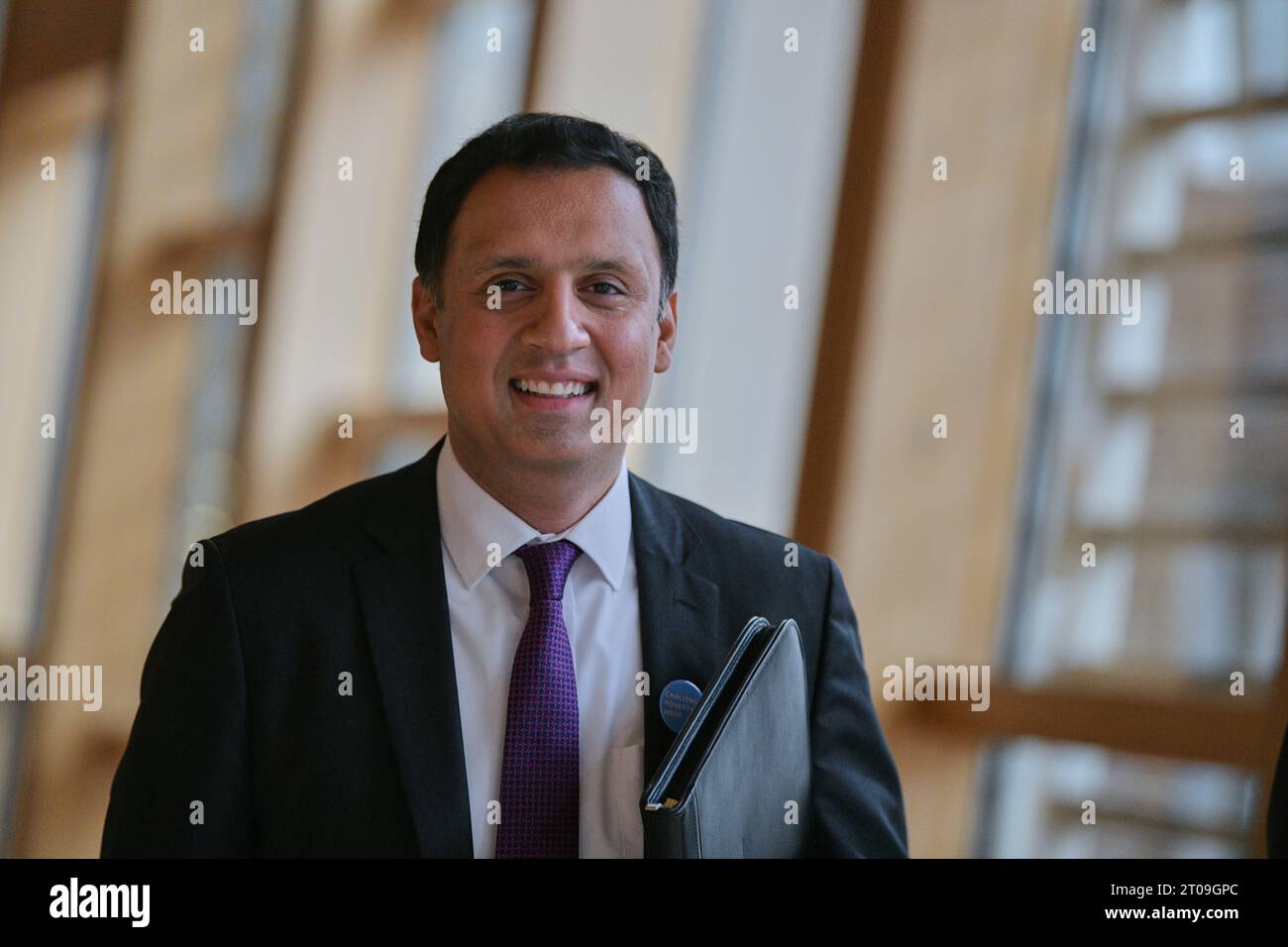 Edinburgh Scotland, UK 05 October 2023 Scottish Labour leader Anas ...
