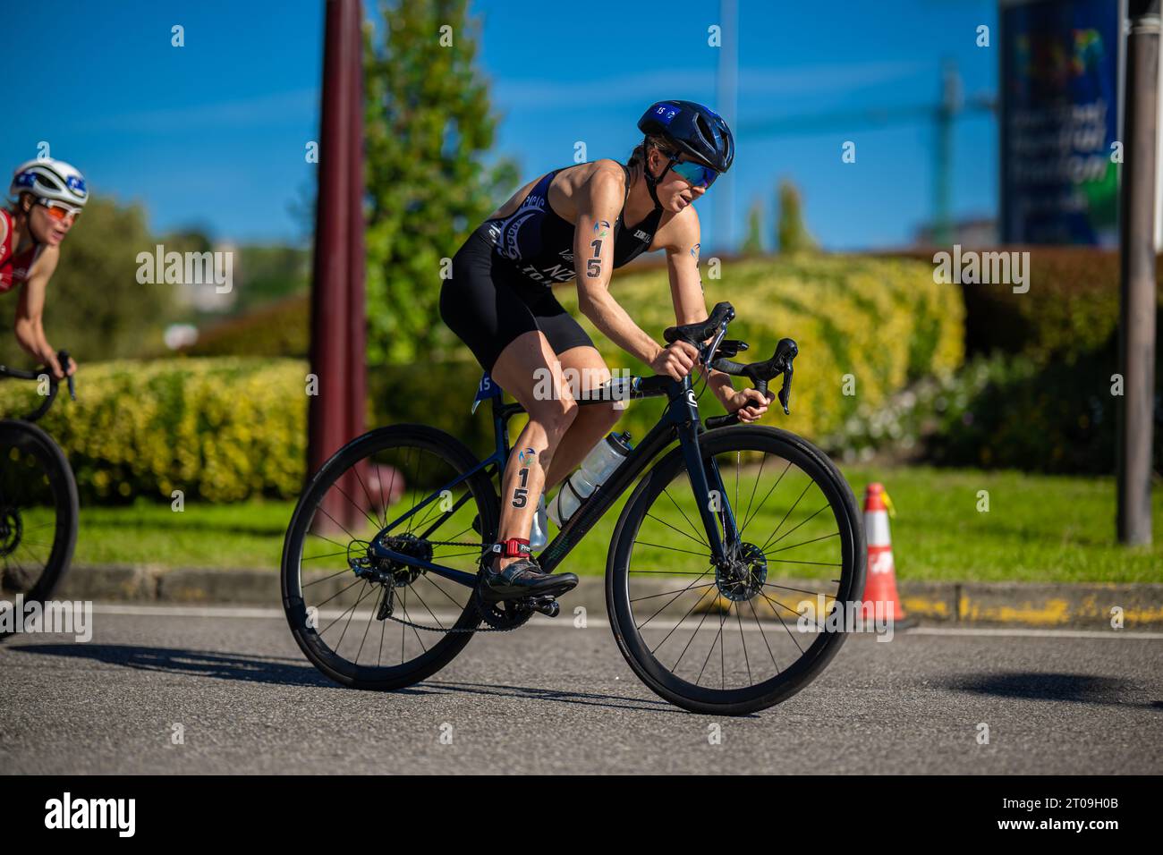 Nicole Van Der Kaay participating cycling in Pontevedra in the 2023 ...