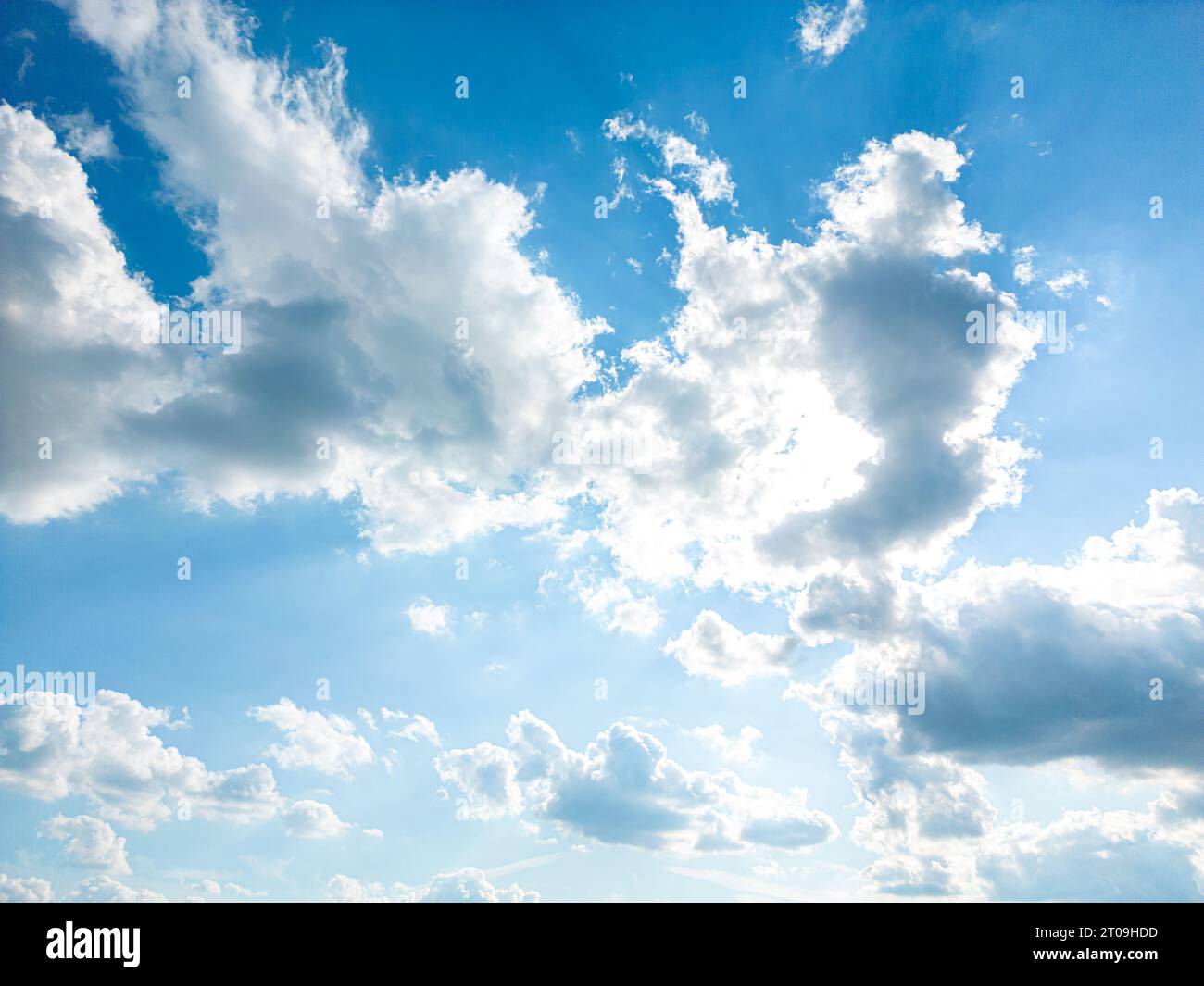 Blue Sky Background,Horizon Spring Morning Sky Scape in blue by the Sea ...