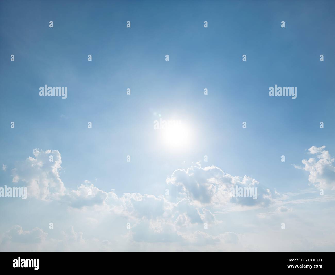 Blue Sky Background,Horizon Spring Morning Sky Scape in blue by the Sea ...