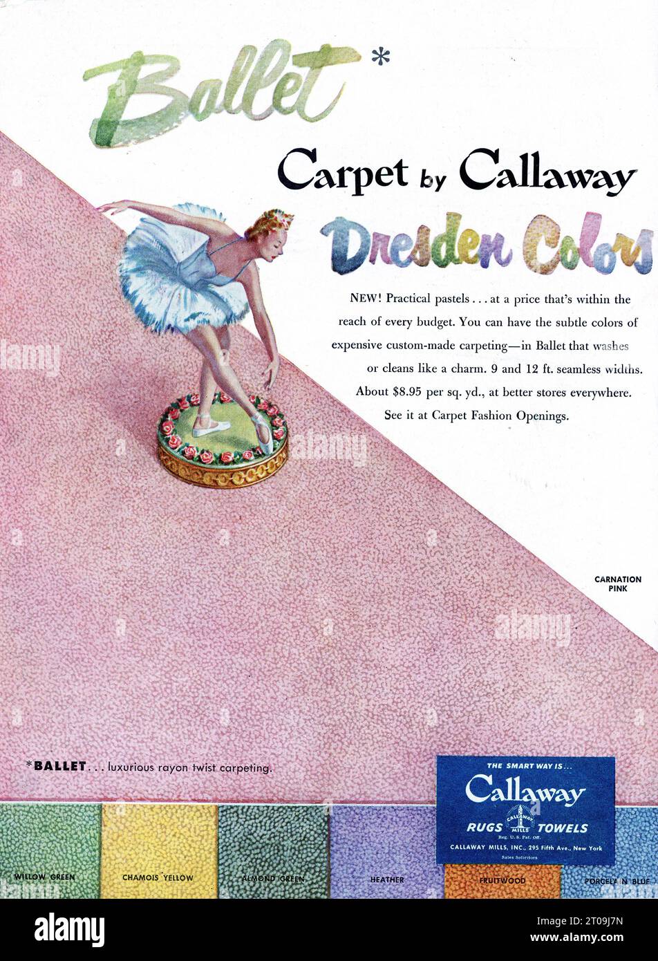 Carpet vintage magazine advertisement hi-res stock photography and ...