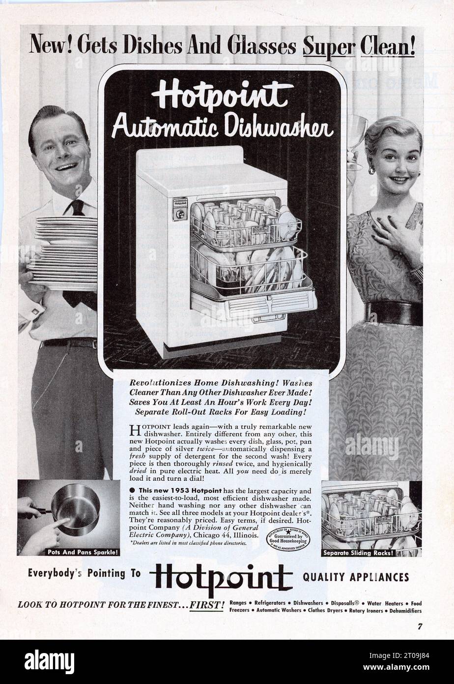 Vintage April 1953 "Good Housekeeping" Magazine Issue Advert, USA Stock ...