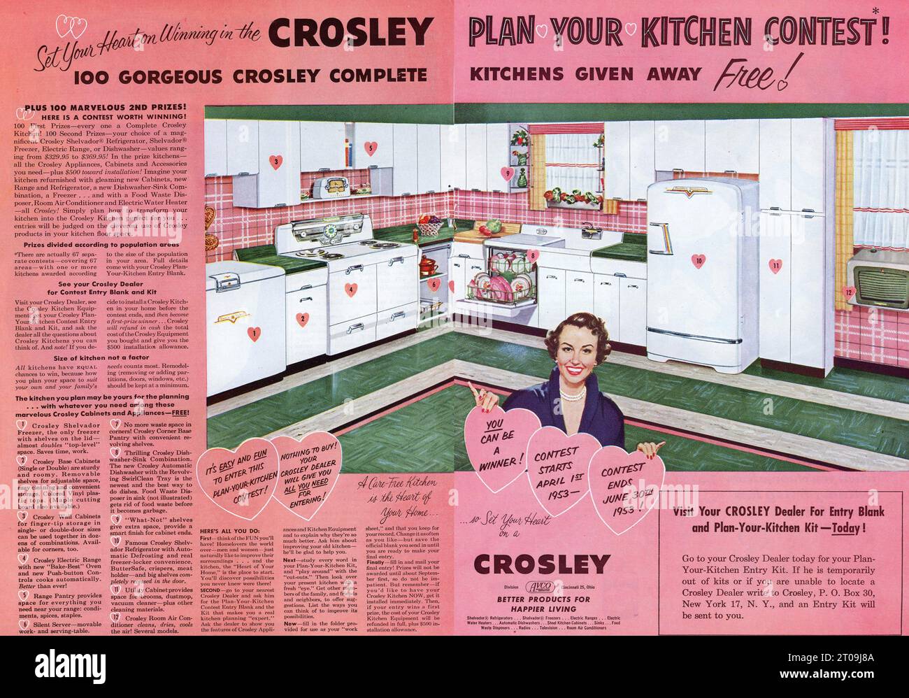 1950s magazine advert kitchen hi-res stock photography and images - Alamy