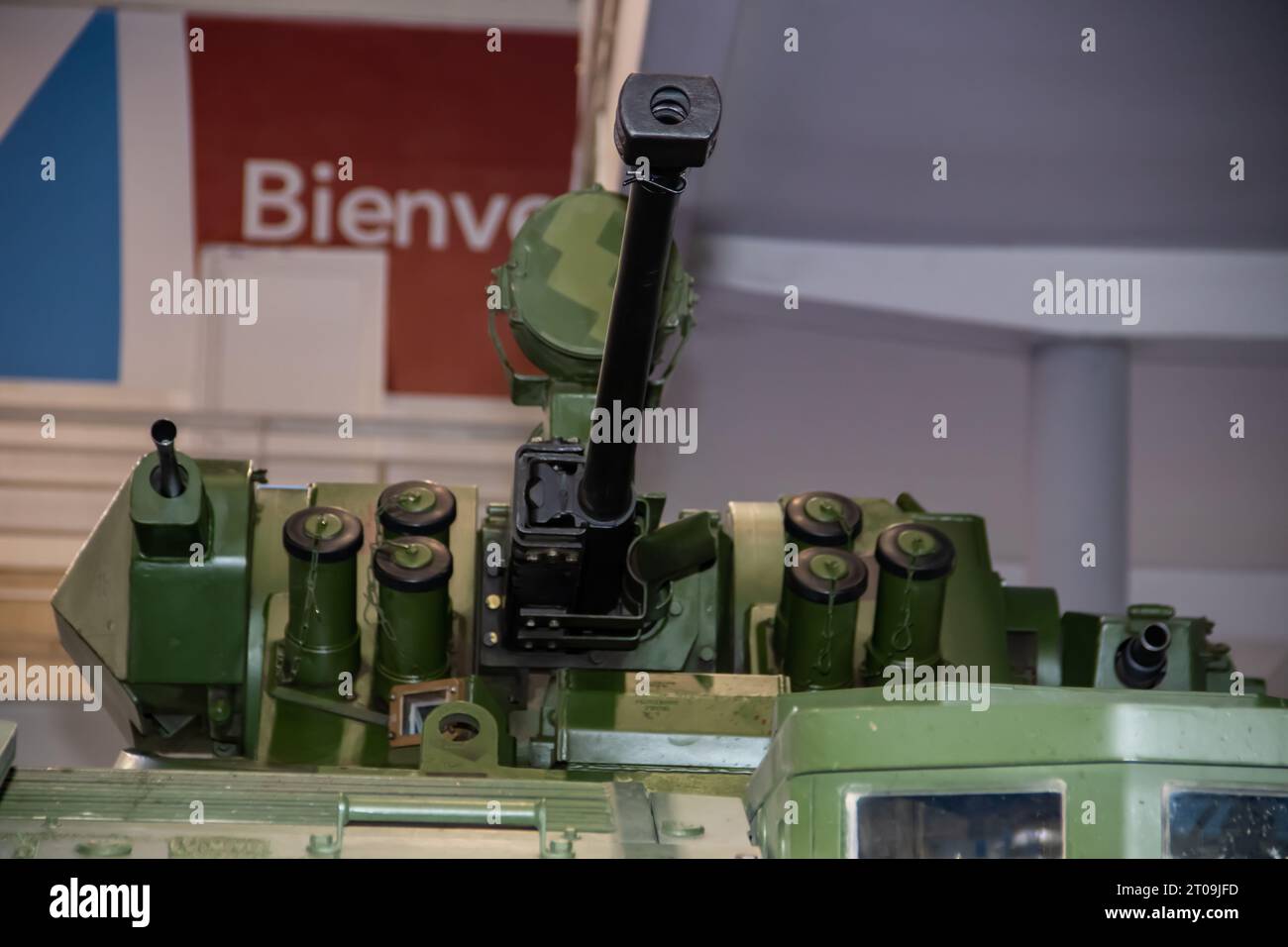 Multi-Role Armored Vehicle with several calibers of guns against ...