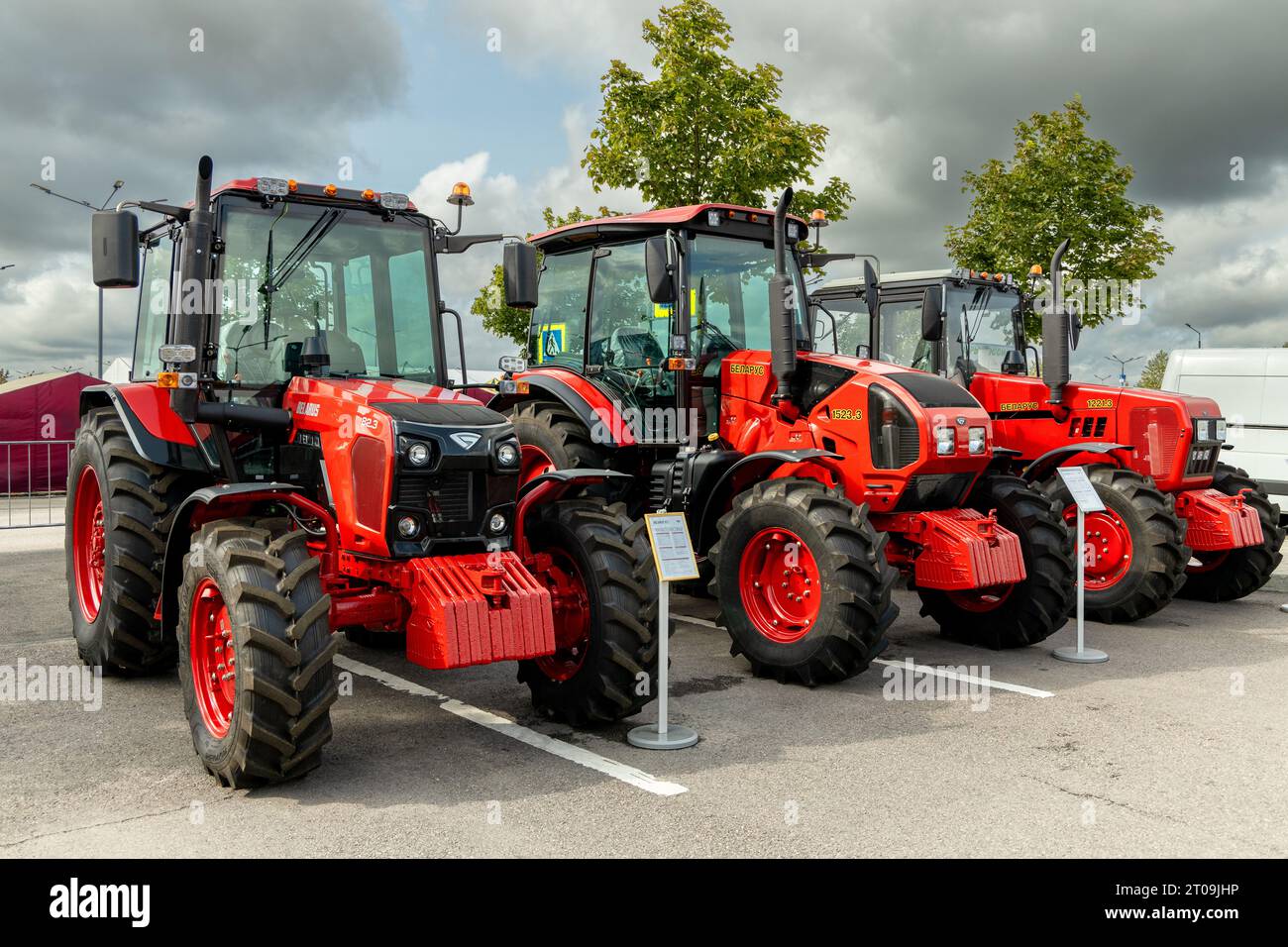 SAINT-PETERSBURG, RUSSIA, September, 1, 2023. Powerful tractors brand ...