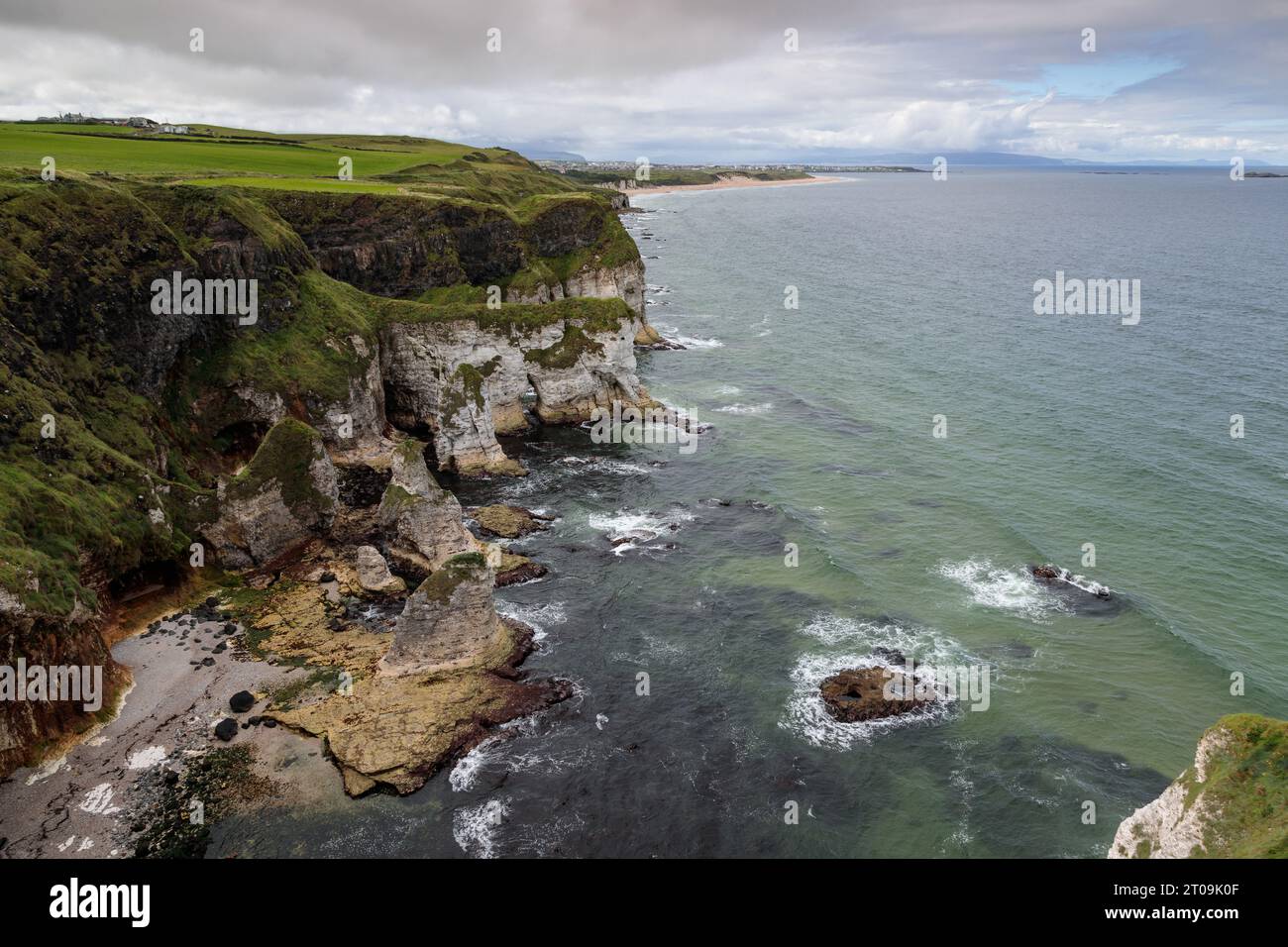 Sea cliffs at Portrush, Northern Ireland Stock Photo - Alamy