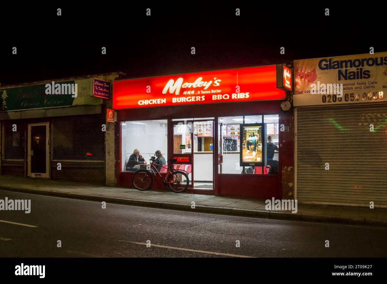 Morley's fried chicken restaurant in Clockhouse, South London Stock ...