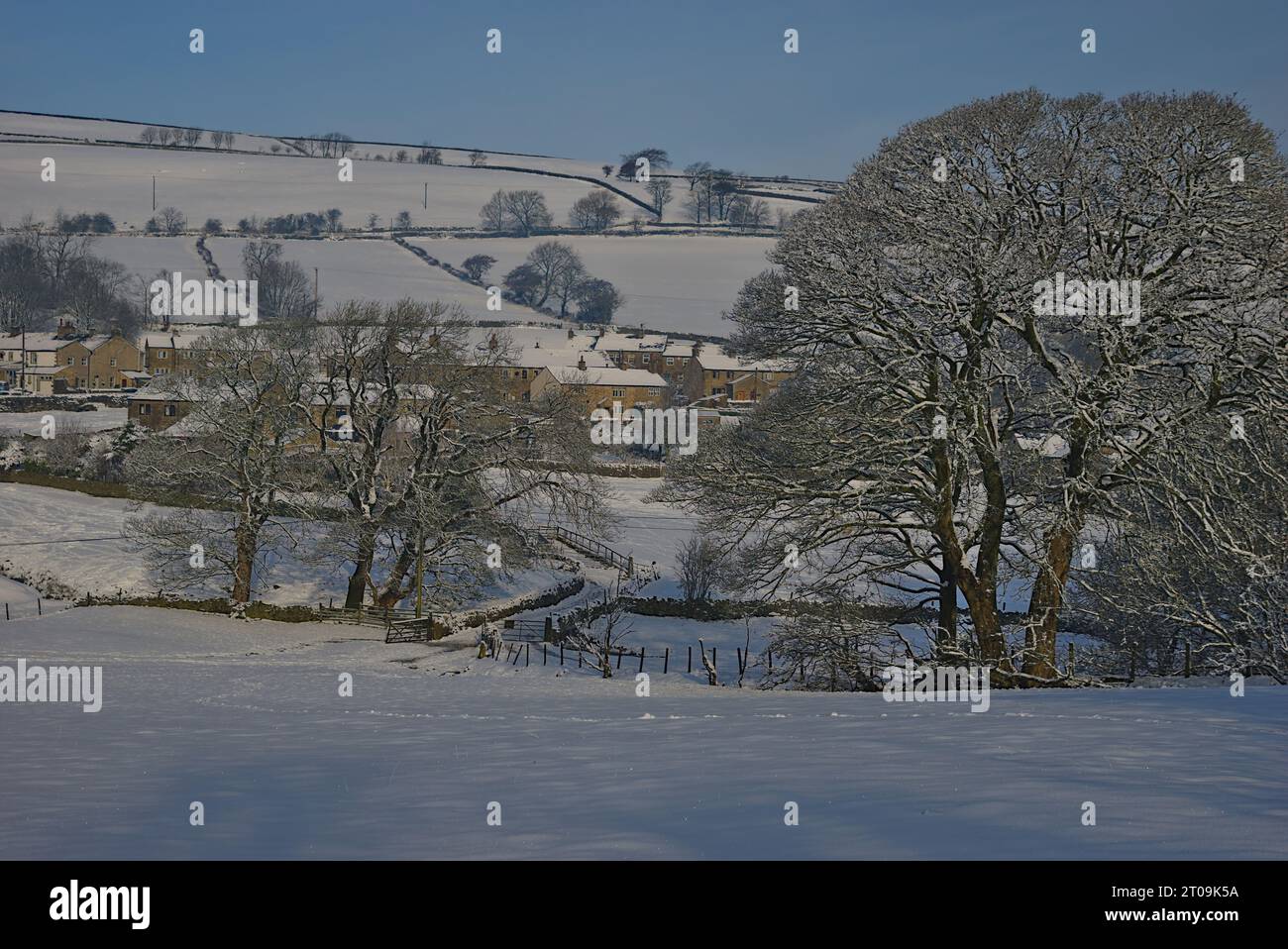 Snowy Winter Wonderland at the Fold in Lothersdale, The Yorkshire Dales ...