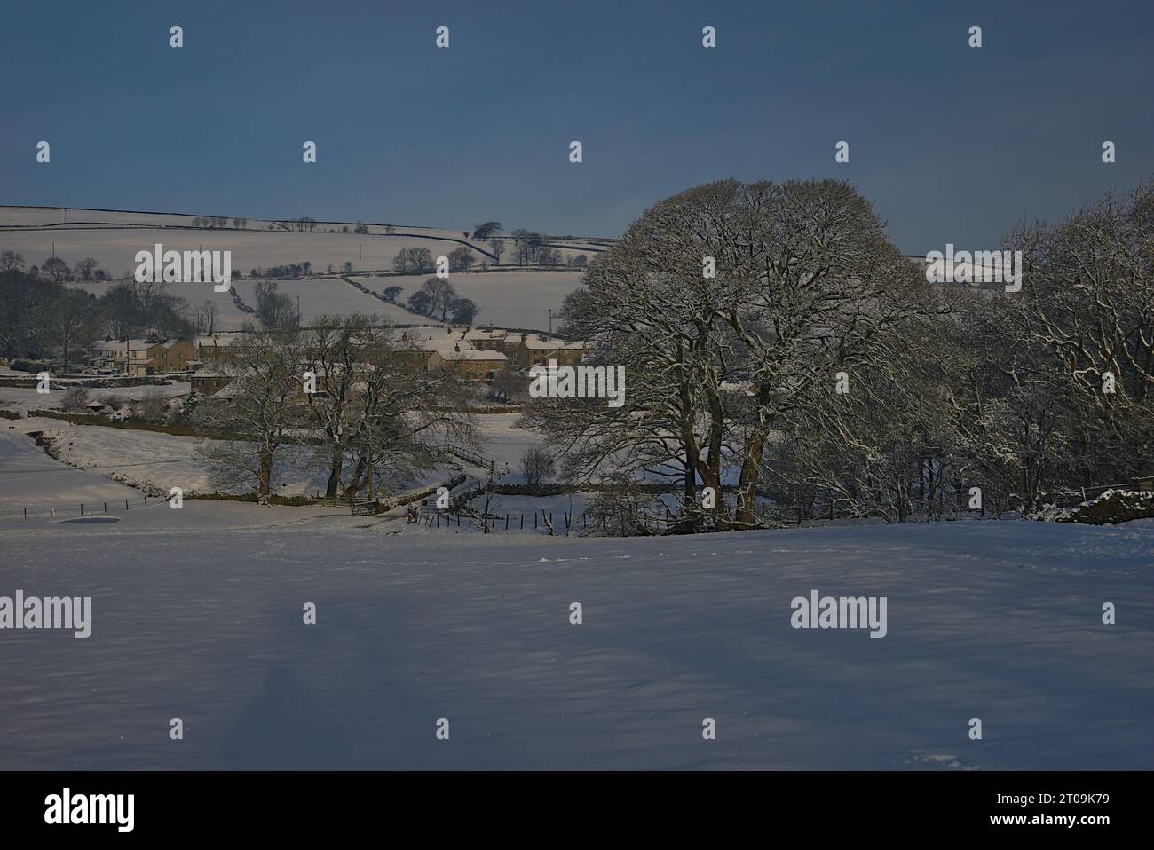 Snowy Winter Wonderland at the Fold in Lothersdale, The Yorkshire Dales ...