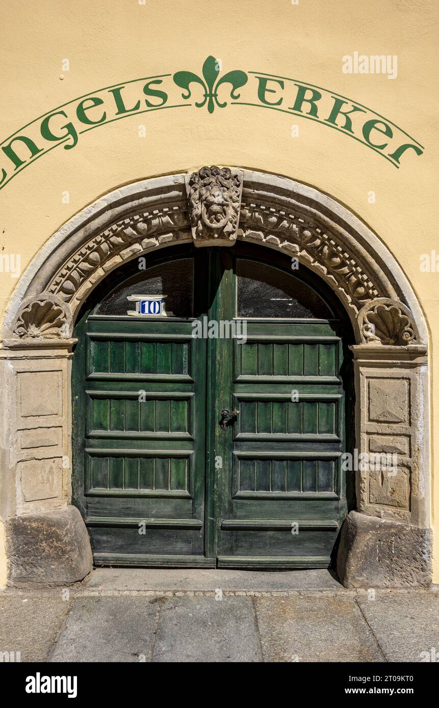 Font gate, so-called Engelserkerhaus (Angelic Oriel House), a medieval ...