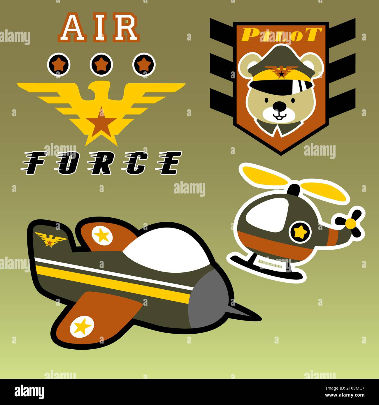 Air force soldier in Stock Vector Images - Alamy