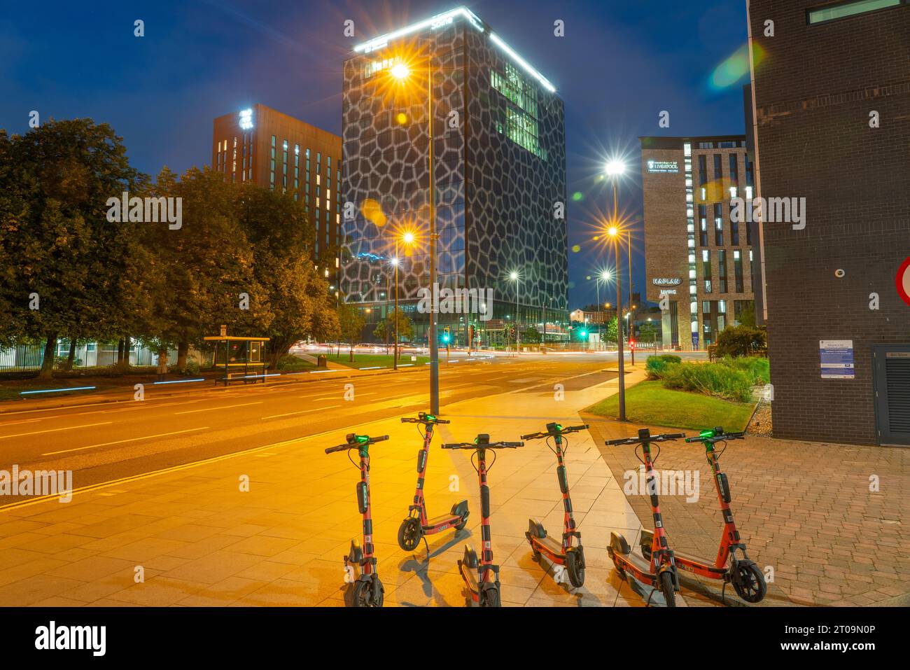 The Novotel, The Spire, and Kaplan Living Buildings, in Grove St ...