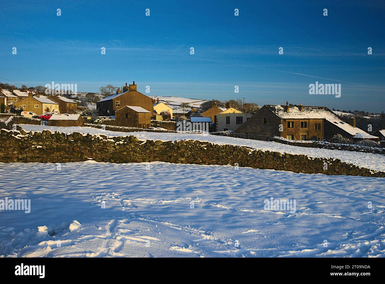 Snowy Winter Wonderland at the Fold in Lothersdale, The Yorkshire Dales ...