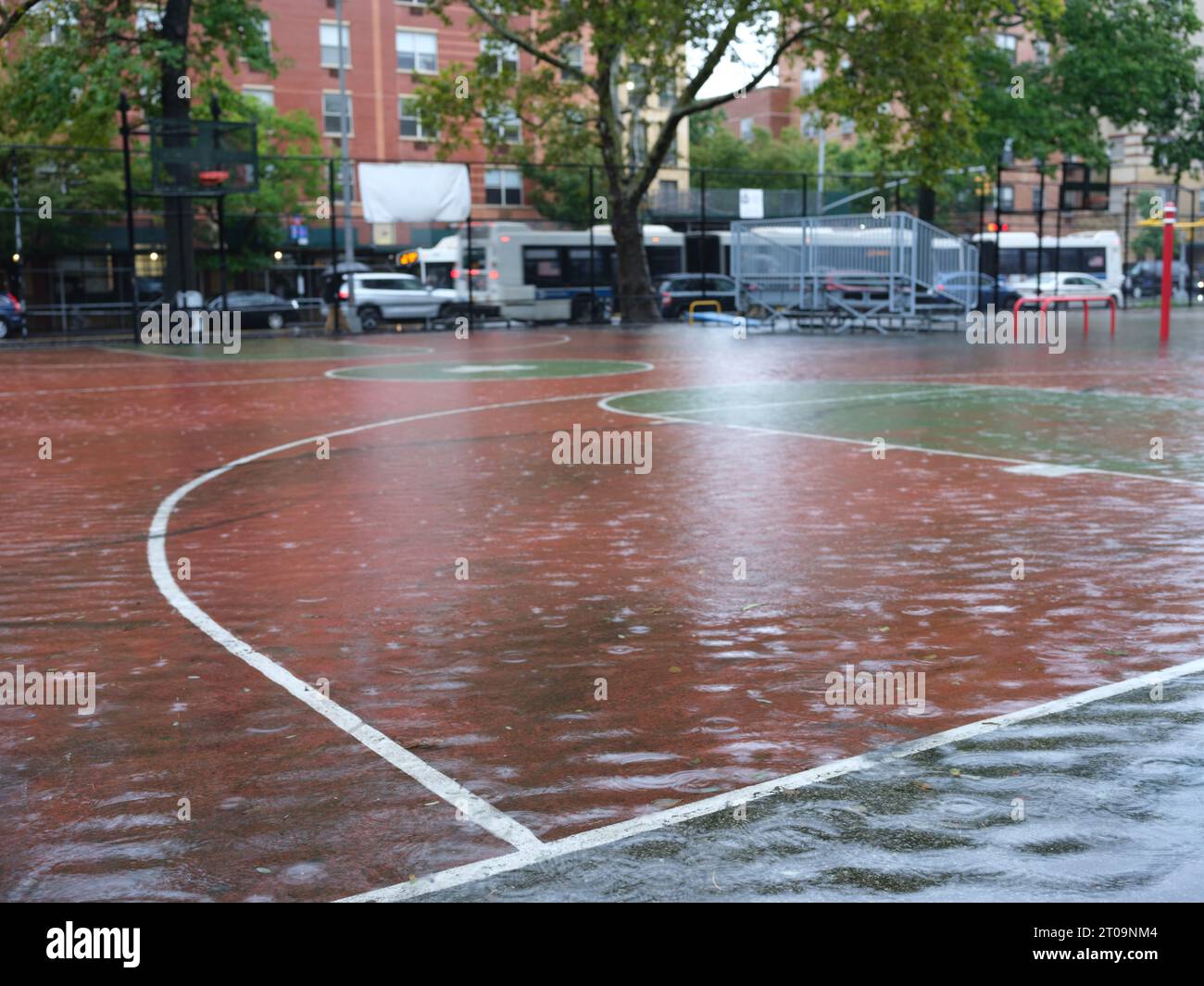 Flooding in Flynn Park as remnants of Tropical Storm Ophelia affect the Northeast. Gov. Kathy ...