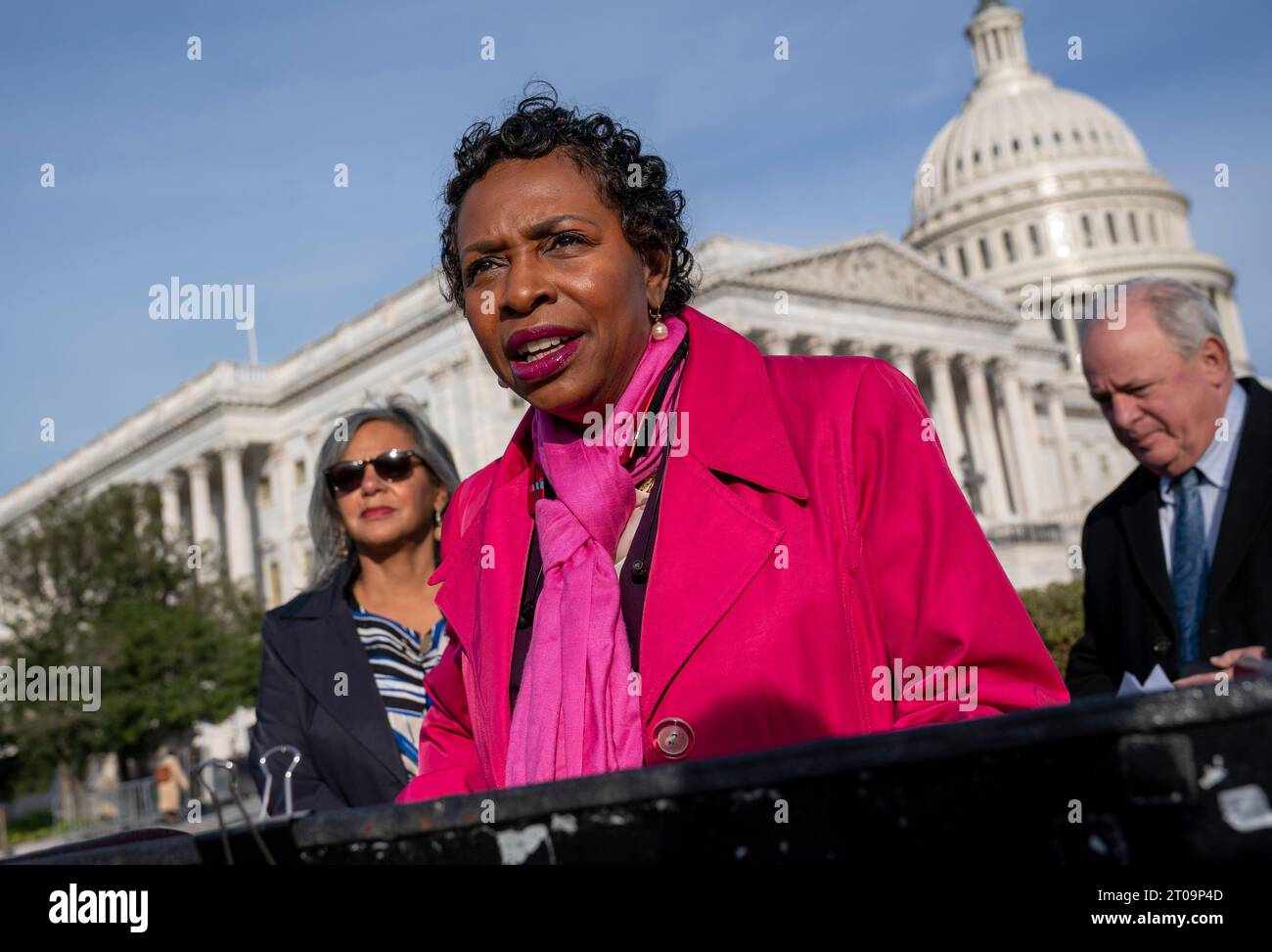 FILE - Rep. Yvette Clarke of New York speaks at a news conference in ...