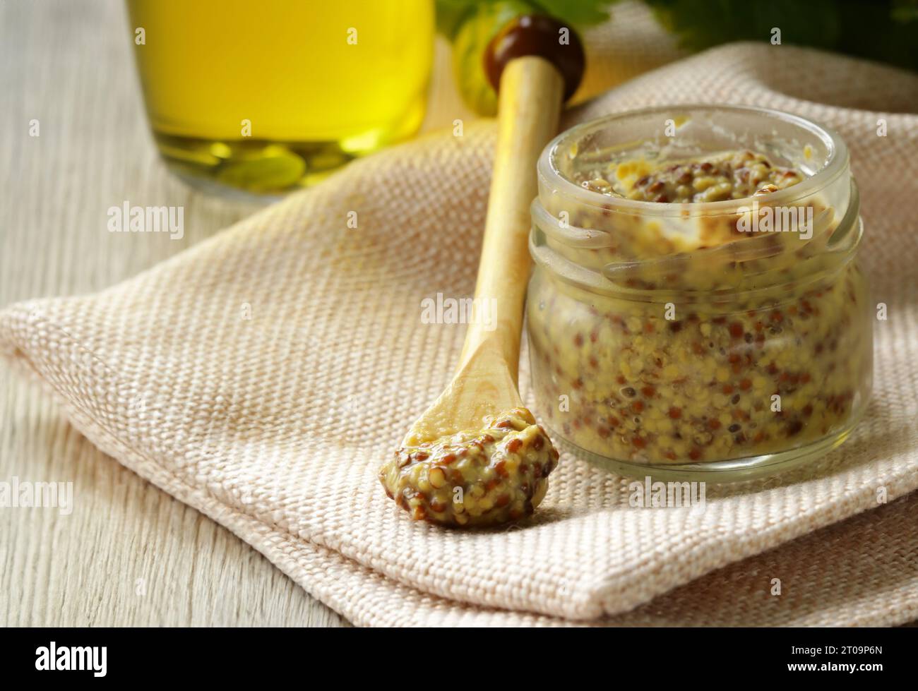traditional Dijon mustard condiment in a jar Stock Photo - Alamy