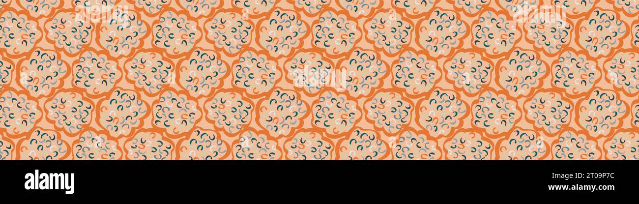 Modern blue abstract stylized vector simple graphic design seamless ...