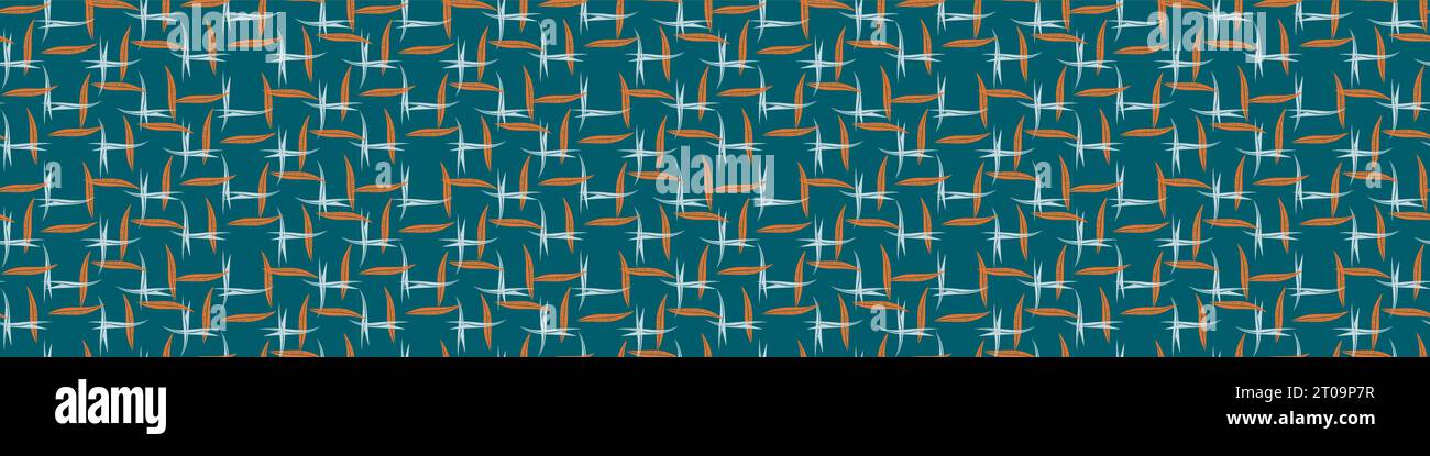 Modern blue abstract stylized vector simple graphic design seamless ...