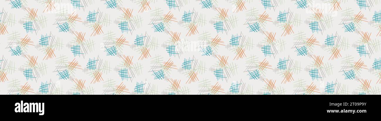 Modern blue abstract stylized vector simple graphic design seamless ...