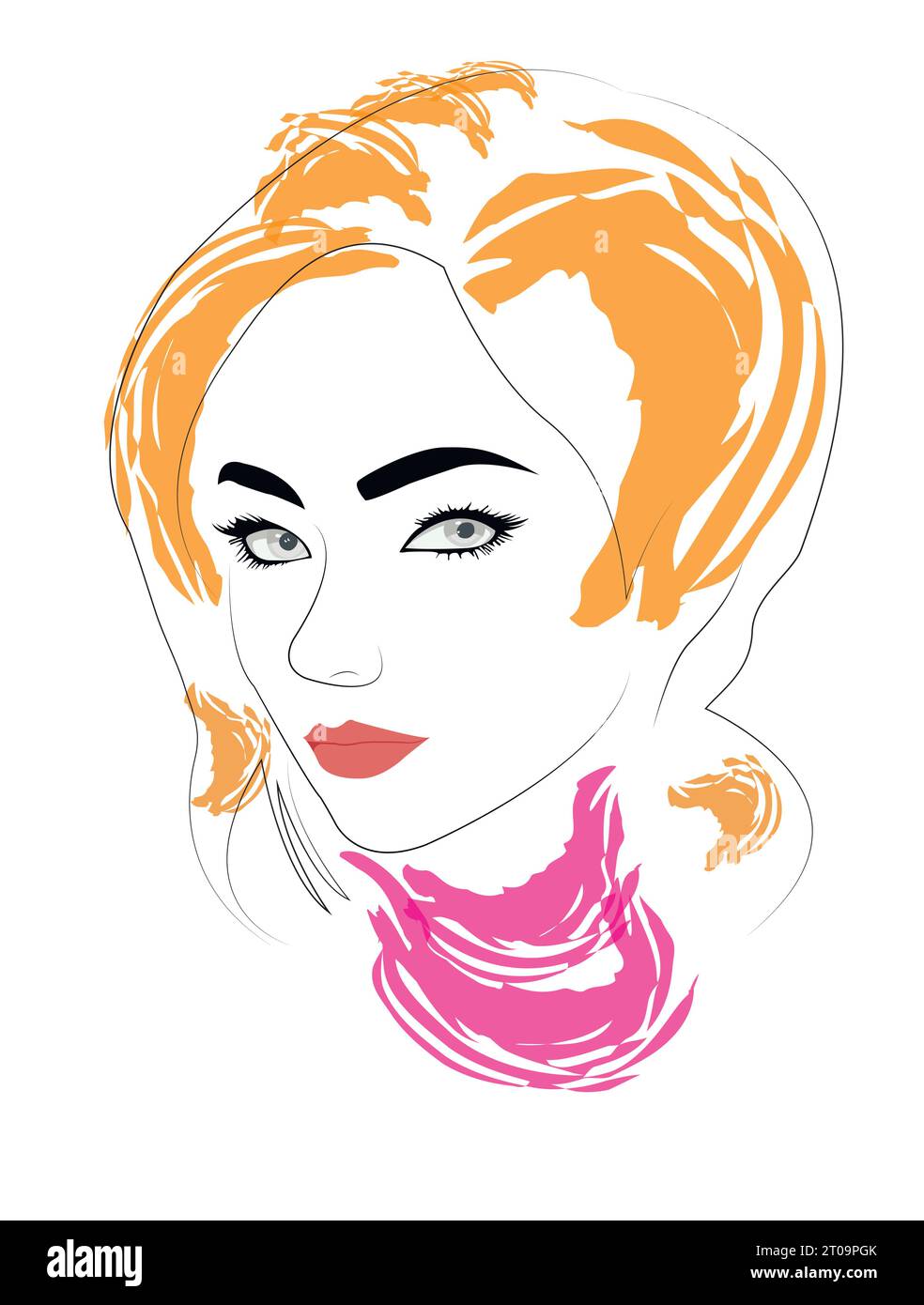 Facial features vector vectors hi-res stock photography and images - Alamy