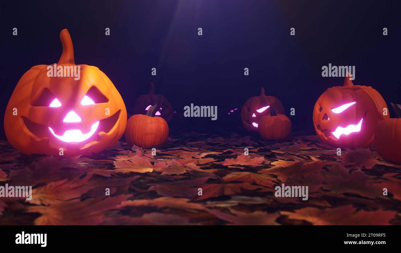 3D illustration Background for advertising and wallpaper in scary and ...