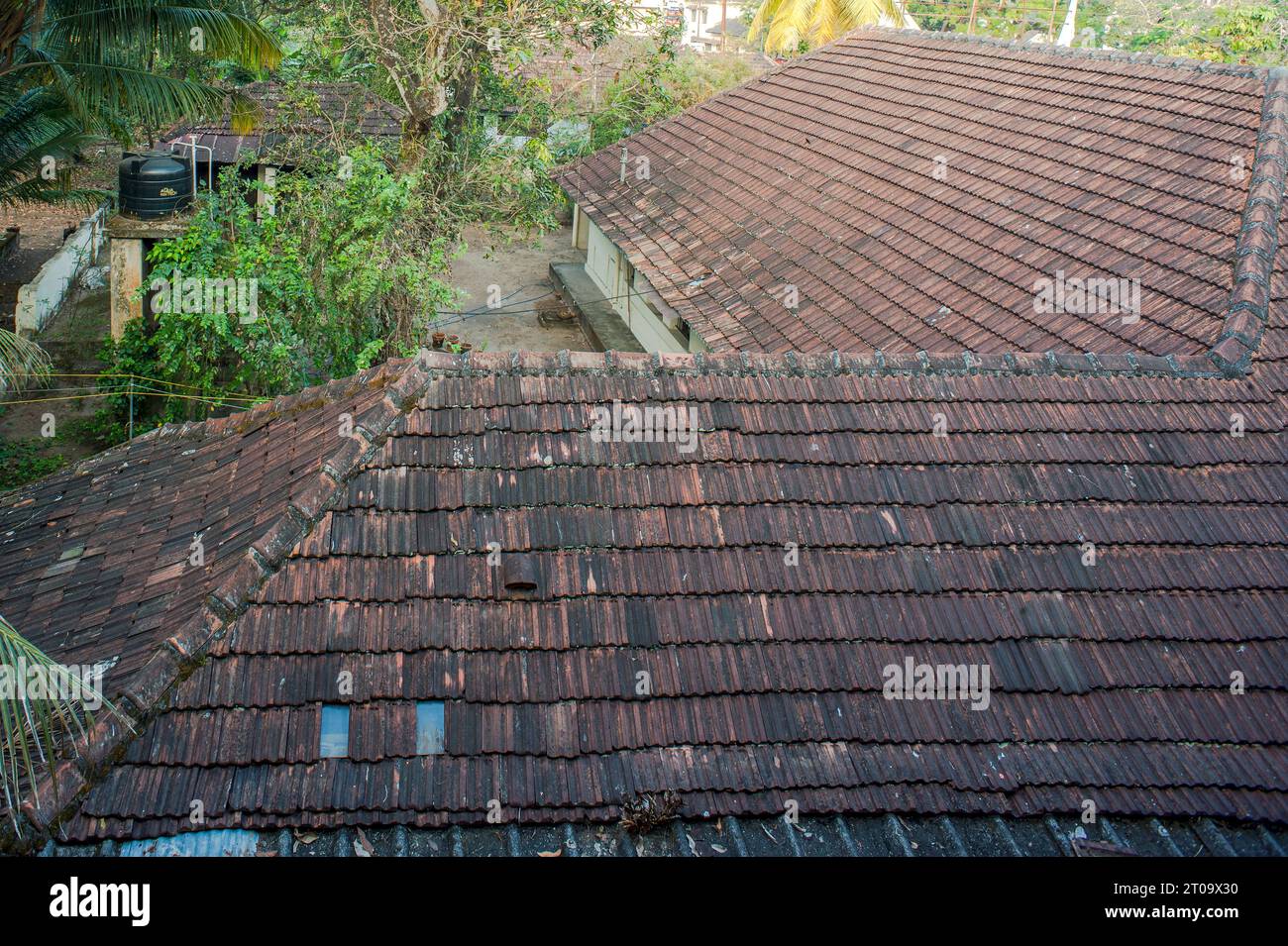 01 22 2013 Vintage Heritage architecture-Indian traditional clay tiles ...